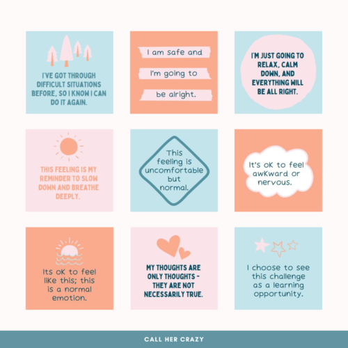 Anxiety relief affirmation cards – Call Her Crazy